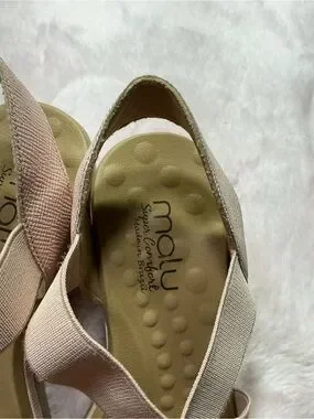Malu | Shoes | Comfort Stretch Slingback Sandals In Blush Pink B87 ...